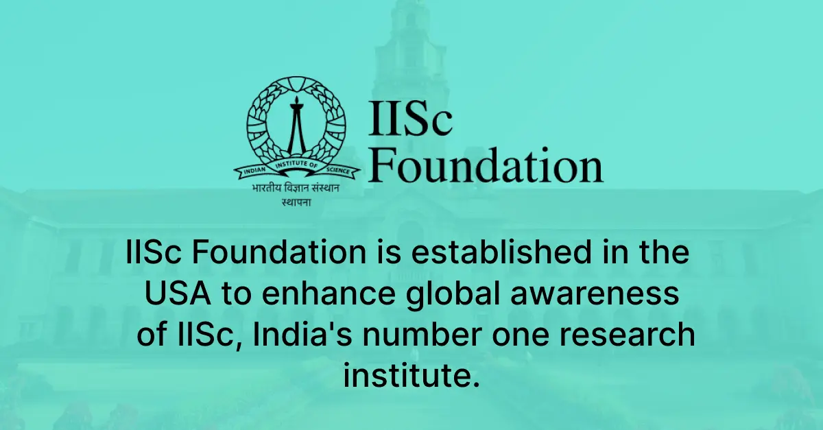 About IISc - IISc Foundation